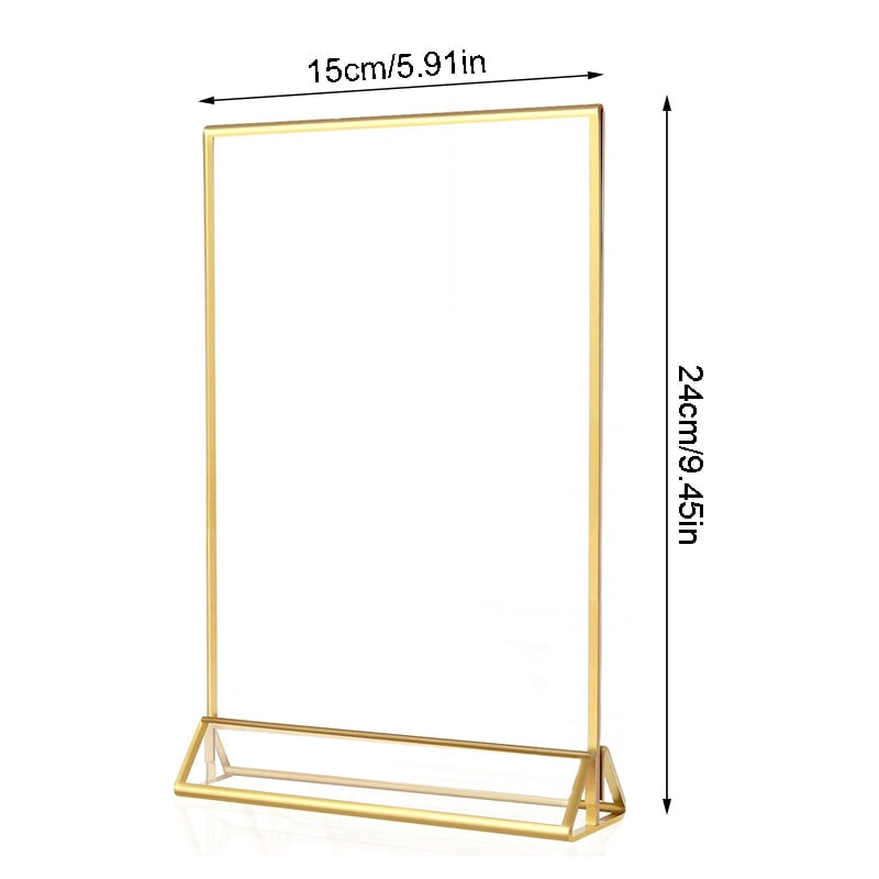 Transparent Acrylic Signage Display Stand Multipurpose Double-sided ...
