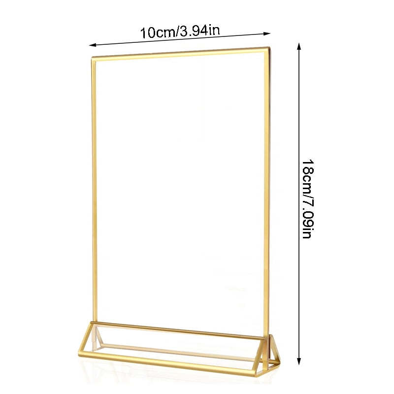 Transparent Acrylic Signage Display Stand Multipurpose Double-sided ...