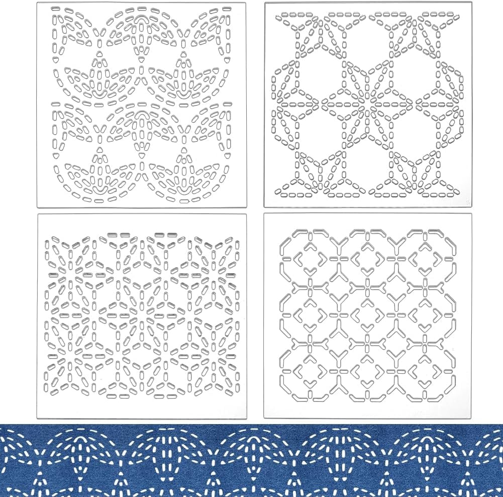 Transparent Acrylic Templates for Craft Supplies Square Mixed Shapes 11 ...