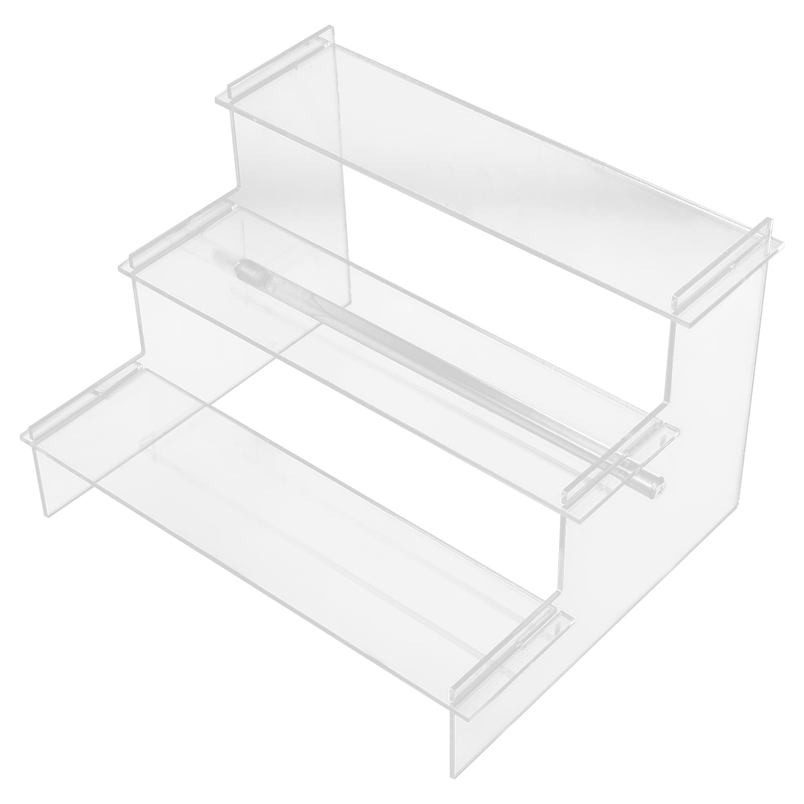 Transparent Acrylic Three Display Stand Exhibition Shelf Shelves ...