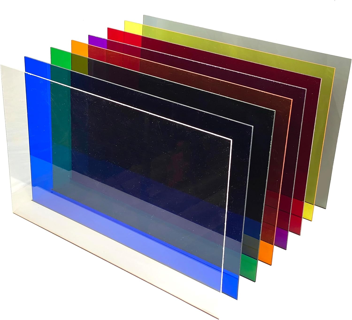 Transparent Acrylic Variety Pack | 2.6mm (1/8th Inch), 12x19 inch, CO2 ...