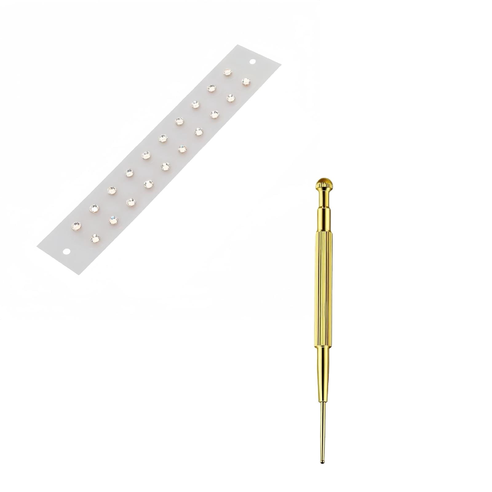 Transparent Acupressure Ear Beads Patch with Brass Ear Point Probe ...