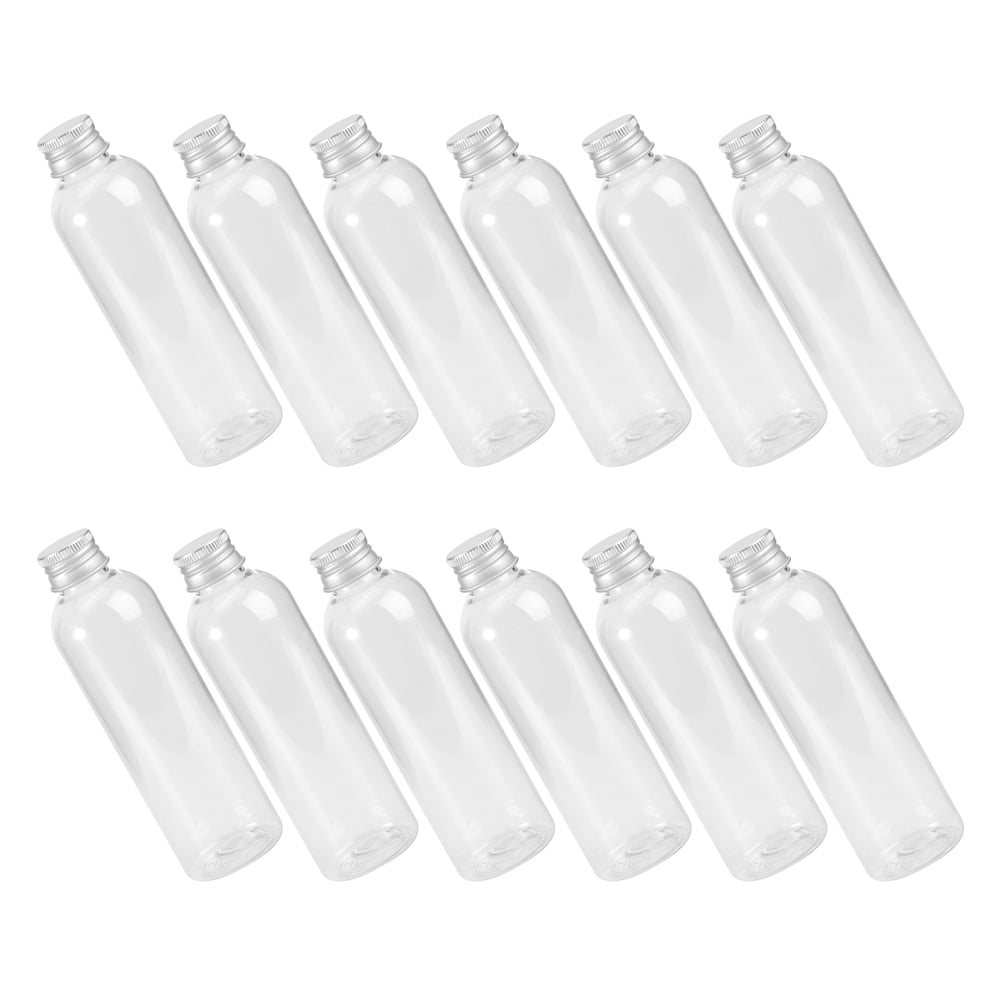 Transparent Aluminum Cap Bottle Storage Container with Lid Clear ...