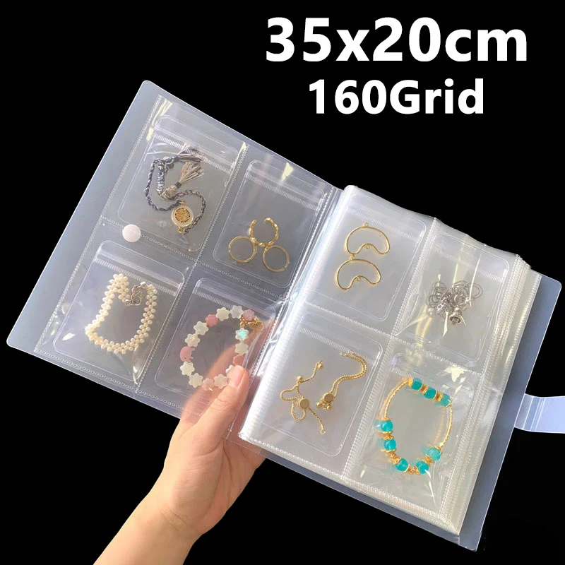 Transparent Anti-oxidation Jewelry Storage Album Earrings Necklace ...