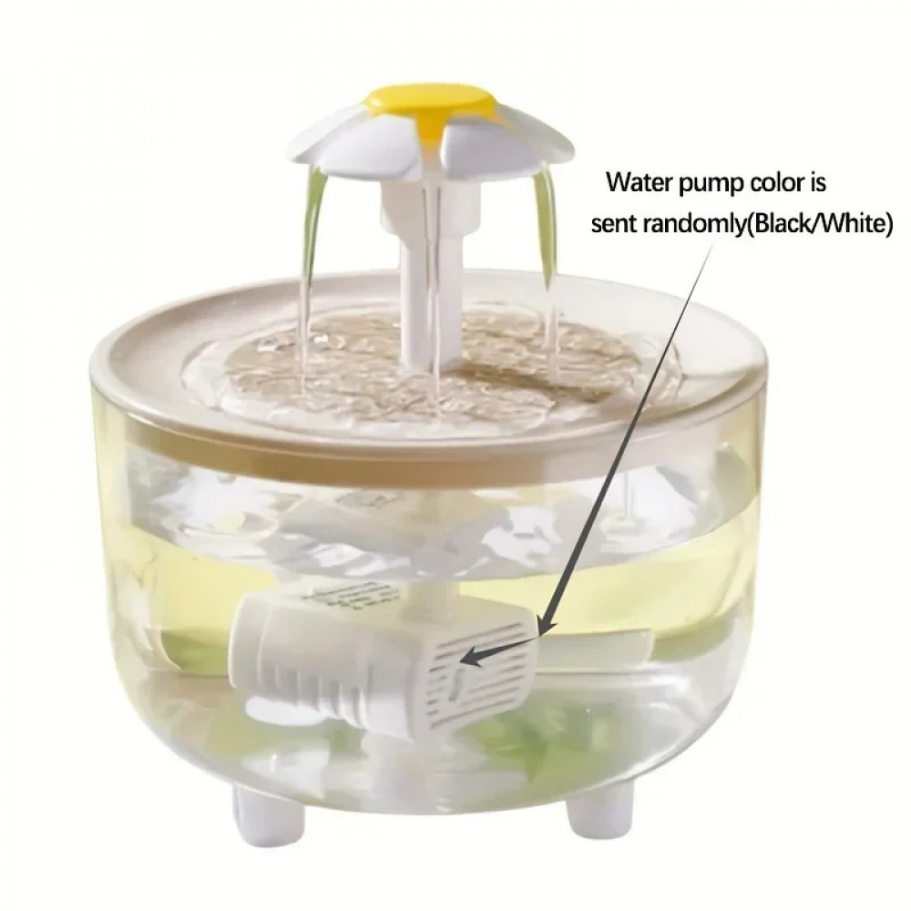 Transparent Automatic Cat Water Fountain USB Charging Electric Mute Pet ...