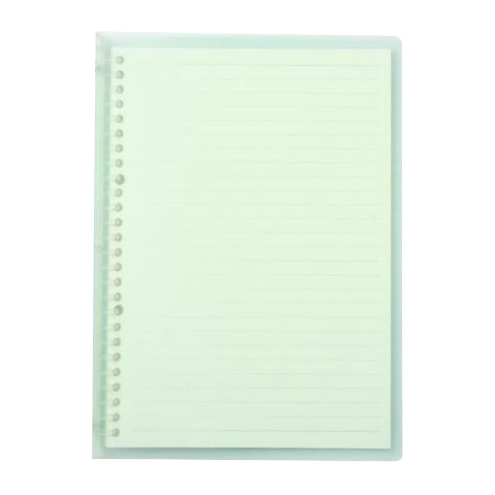 Transparent B5 Refillable Notebook 26 Rings/Holes Loose Leaf Binder ...