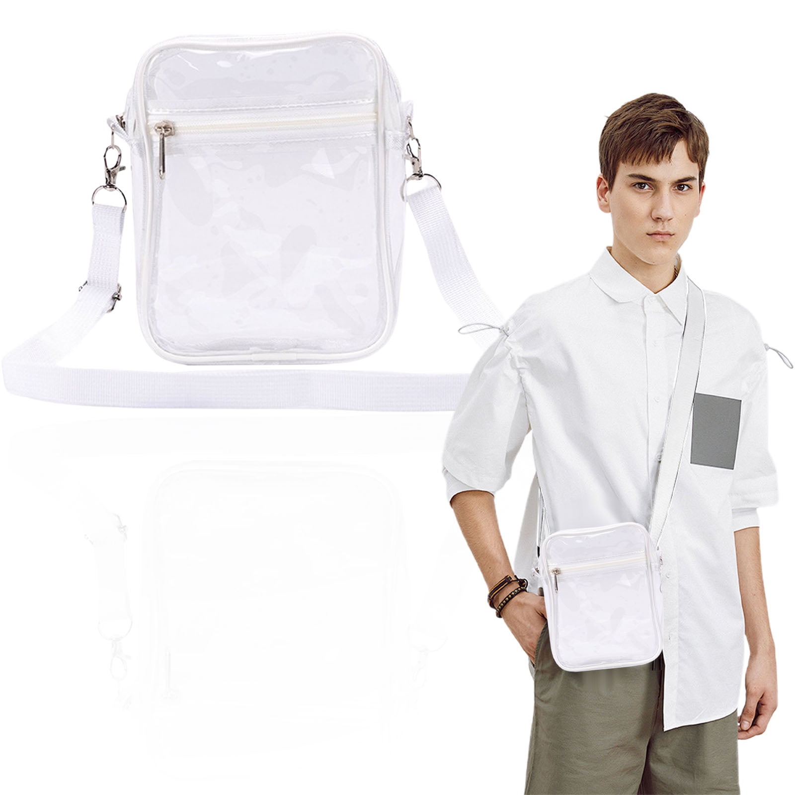 Transparent Backpack Single Shoulder Jelly Bag Sports Travel Bag ...
