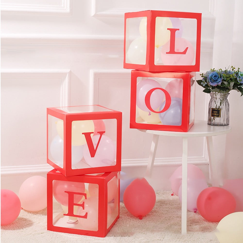 Transparent Balloon Box Love Letter Confession Party Scene Layout ...