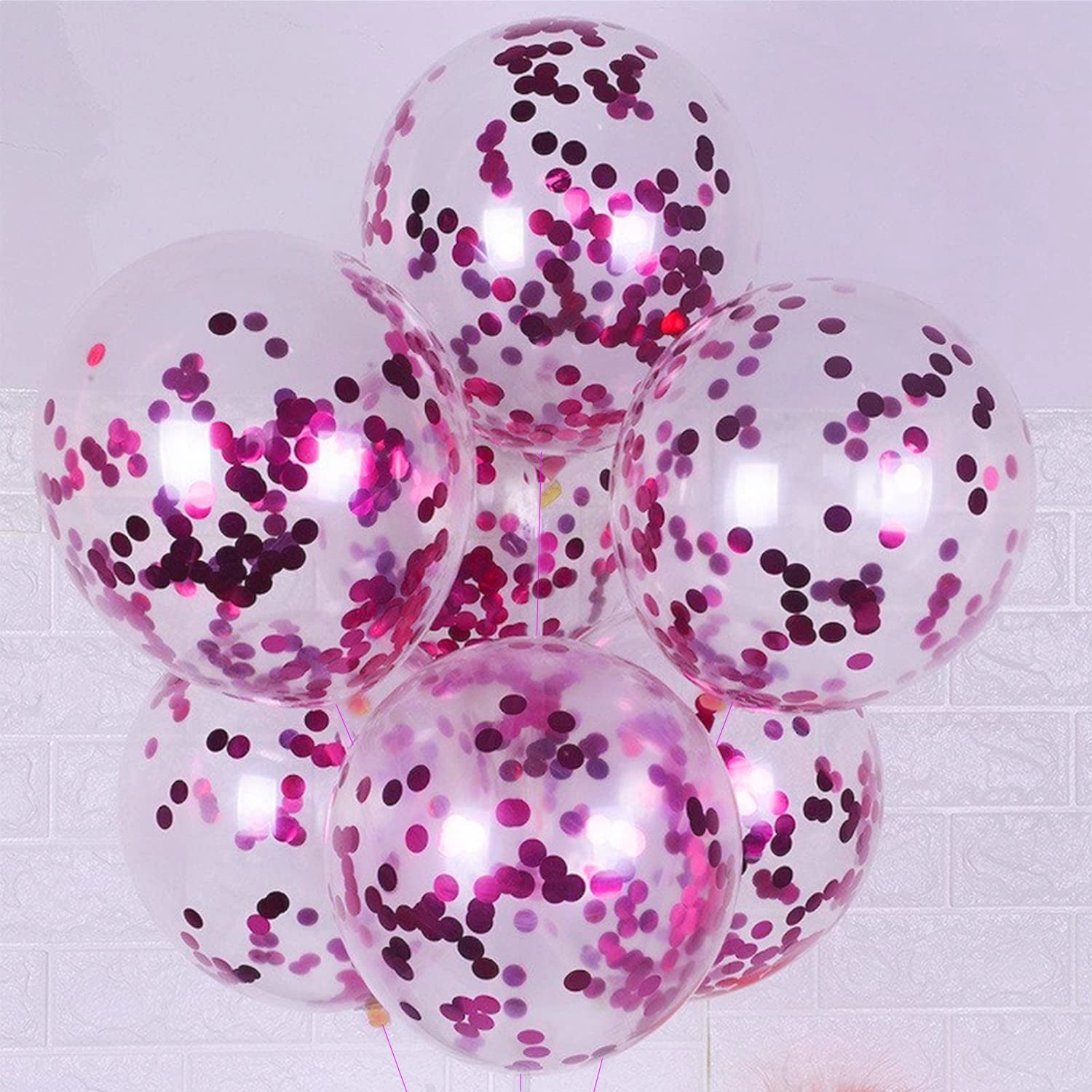 Transparent Balloons Bouquet Combo With Pre Filled Confetti Balloons ...