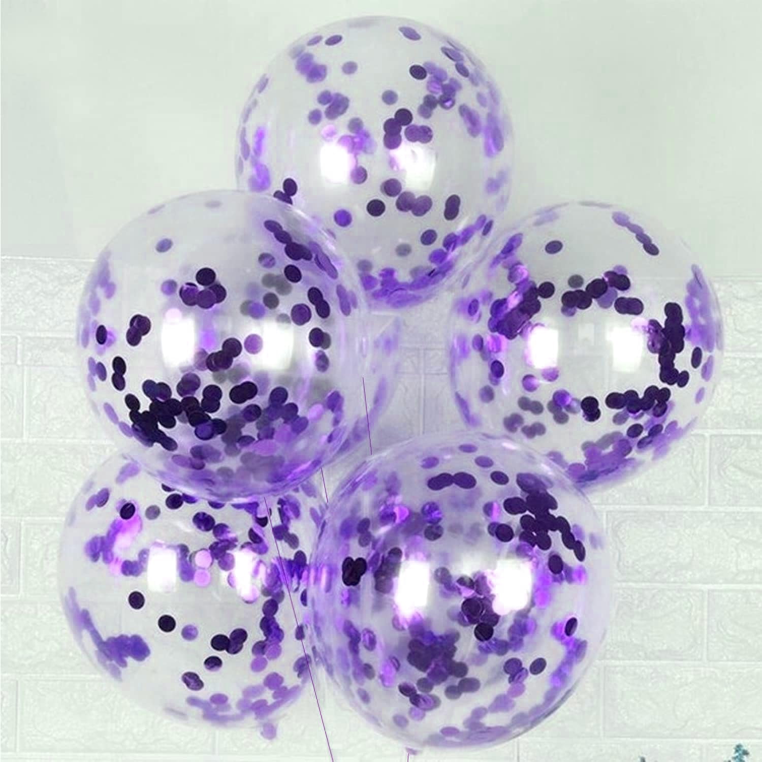 Transparent Balloons Bouquet Combo With Pre Filled Confetti Balloons ...