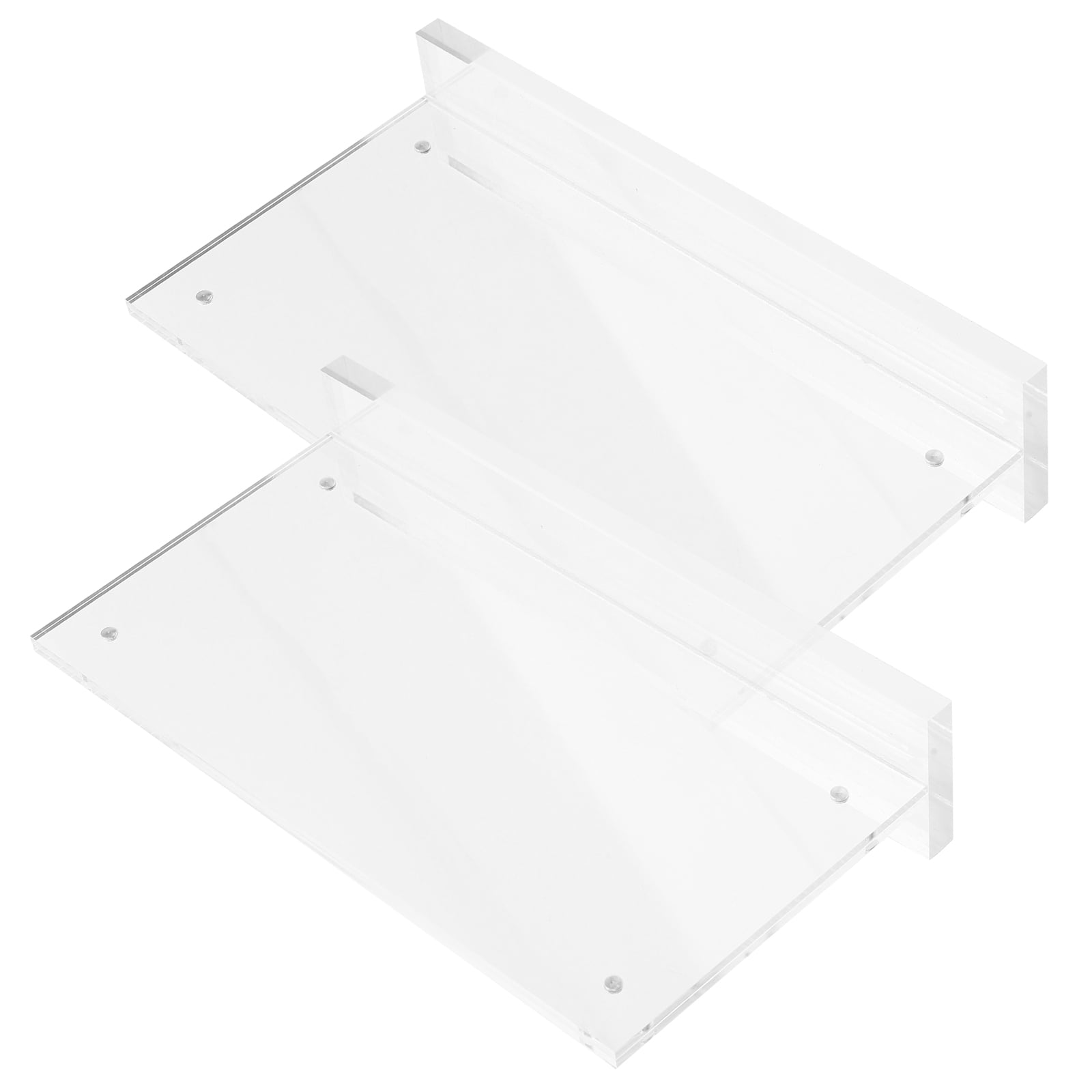 Transparent Banknote Display Rack 2 Pcs Clear Price Stand Emblems Shelf ...