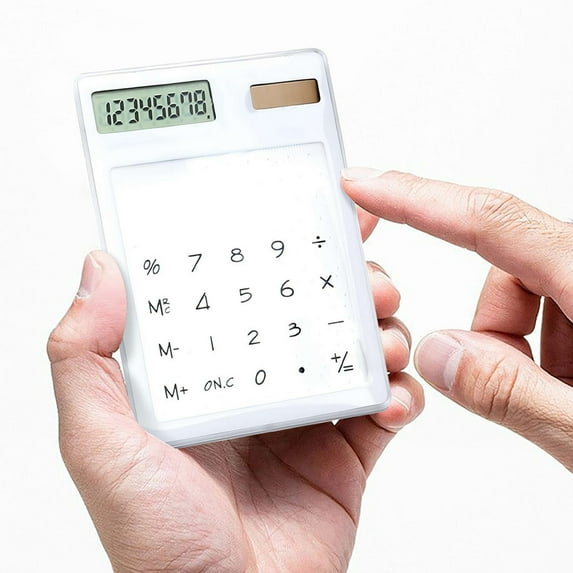 Transparent Basic Standard Calculators Small Digital Calculator Solar ...