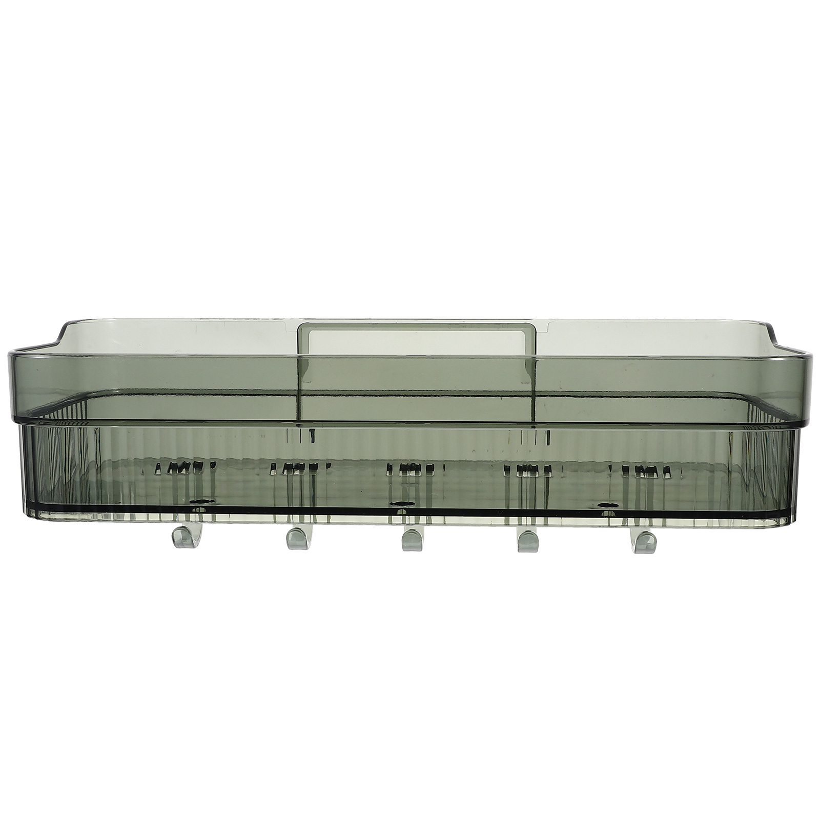 Transparent Bathroom Shelf Toilet Storage Adhesive Rack Home Decor Bath ...