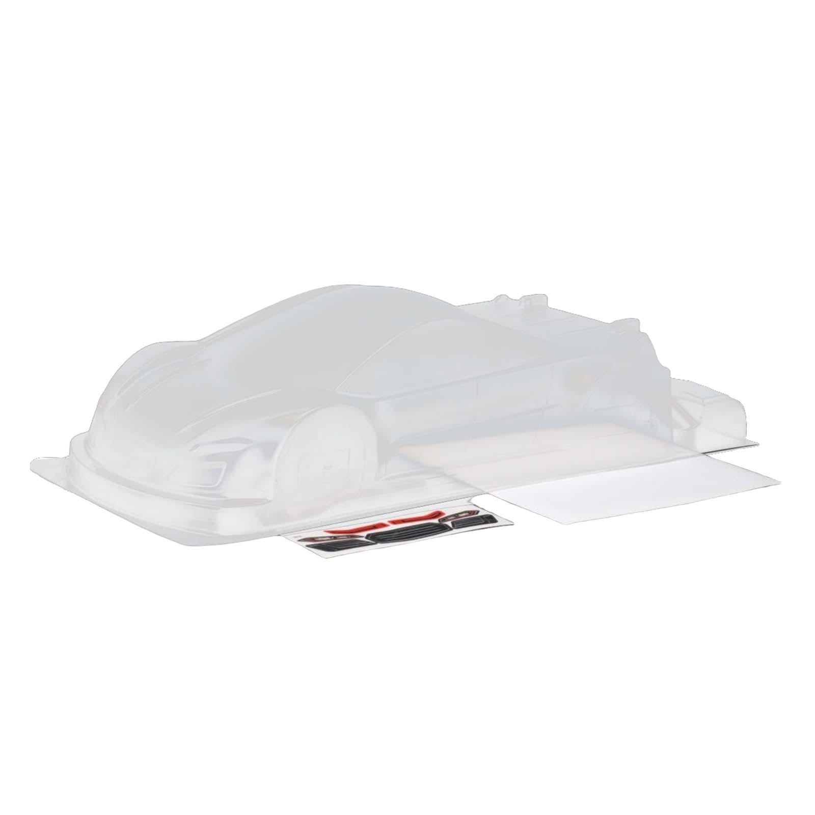 Transparent Body Shell with Sticker for 1:10 Scale RC Hobby Car Model ...
