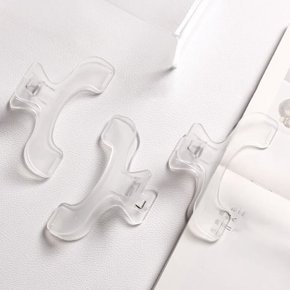 Transparent Book Page Holder Clip, Wenini Sturdy Plastic U-Shape ...