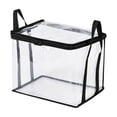 Transparent Book Storage Container, 15-Inch Heavy Duty Fabric Textbook ...