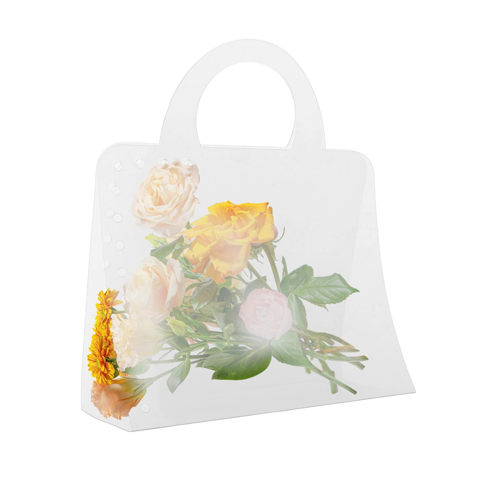 Transparent Bouquet Flower Box Flower Gift Bag High Capacity Simple ...