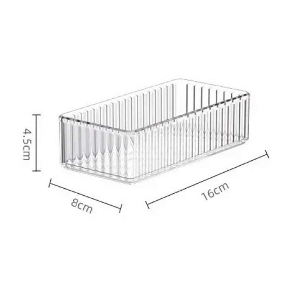 Transparent Box Storage Organizer Desk Plastic Storage Box Container ...
