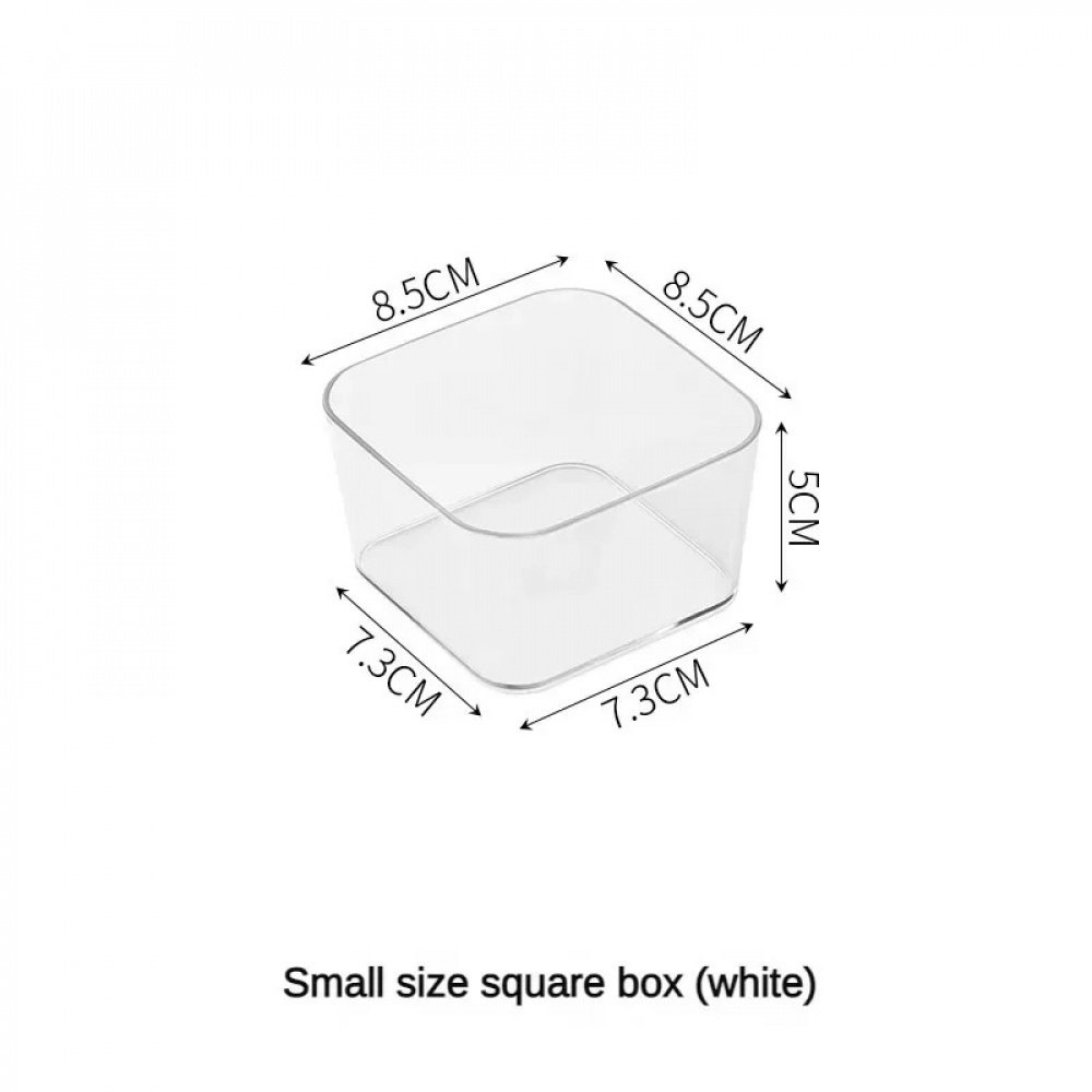Transparent Box Storage Organizer Desk Plastic Storage Box Container ...