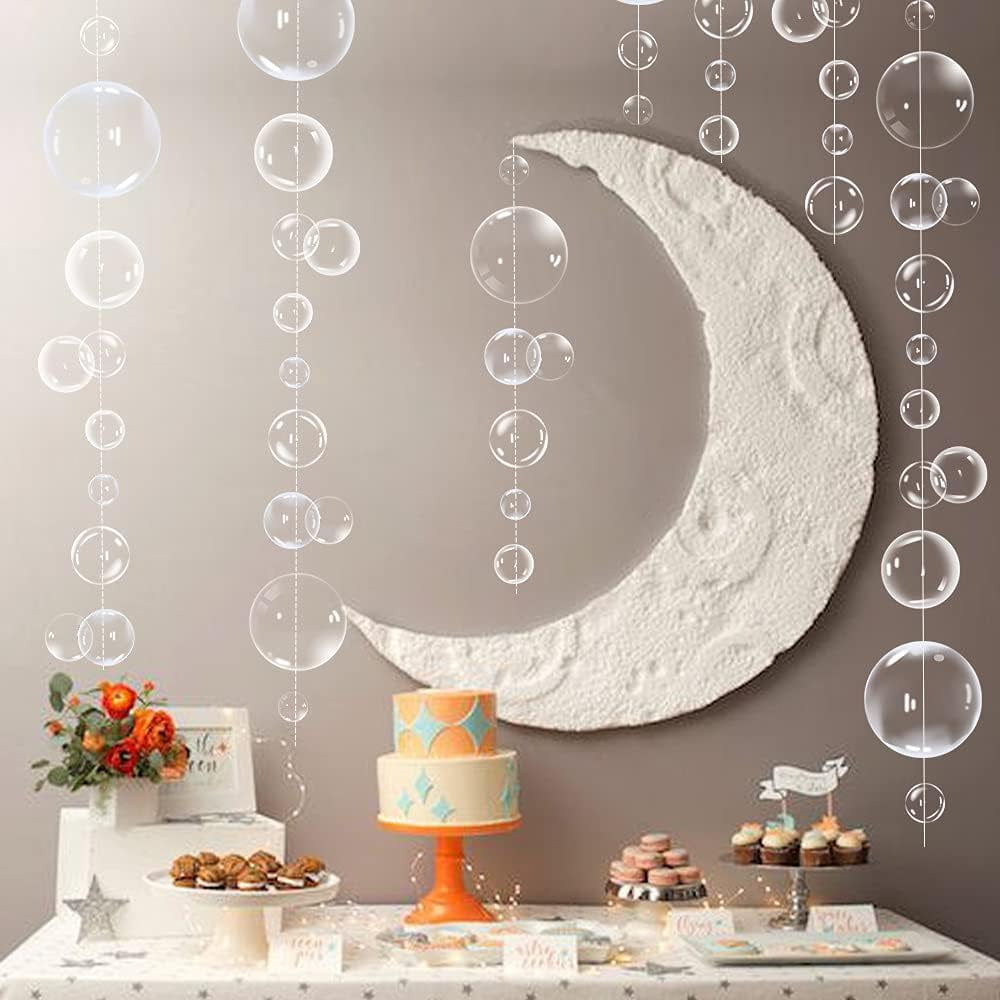 Transparent Bubble Garlands Mermaid Party Decoration Colored Flat ...