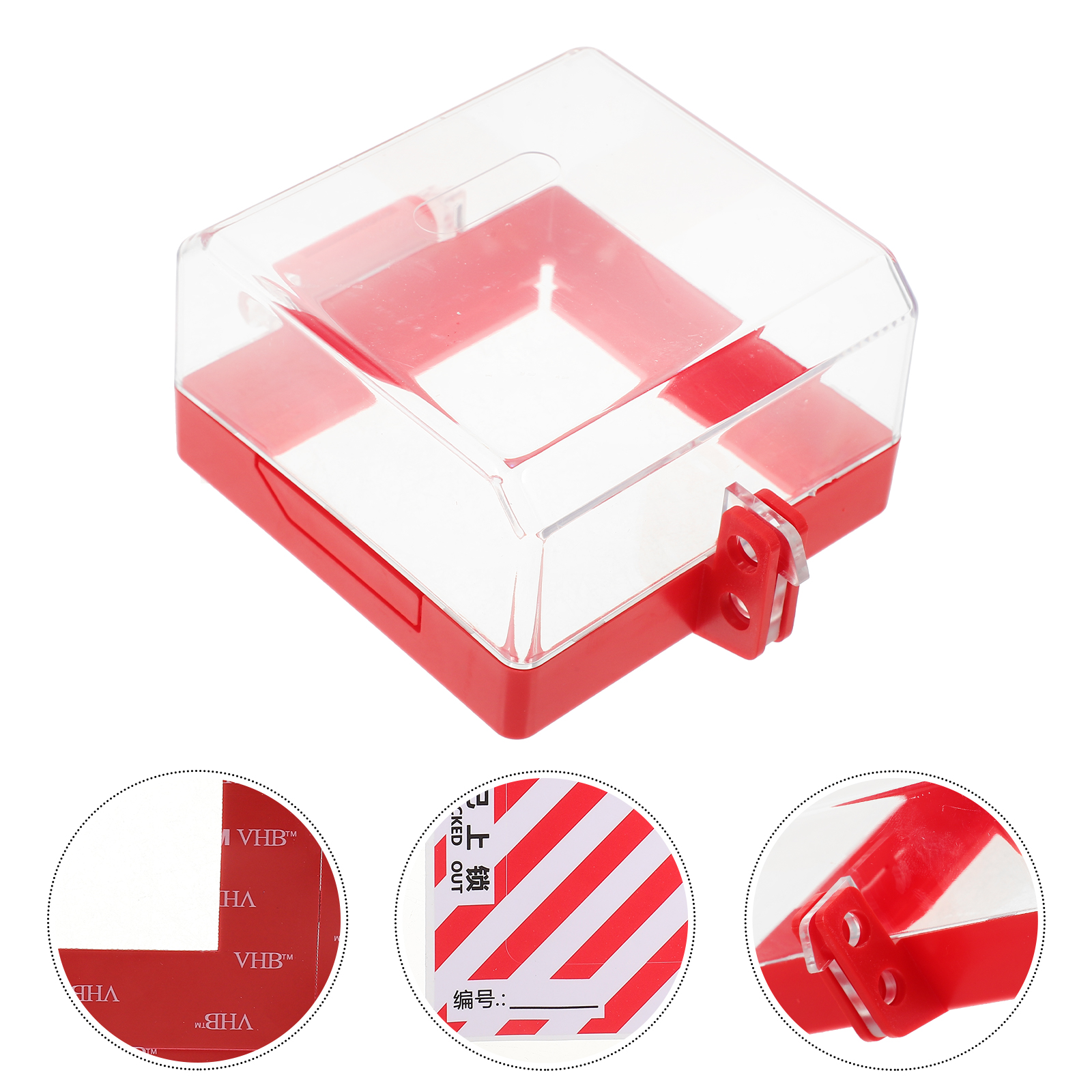 Transparent Button Cover Switch Cover Protector Switch Push Button Box ...