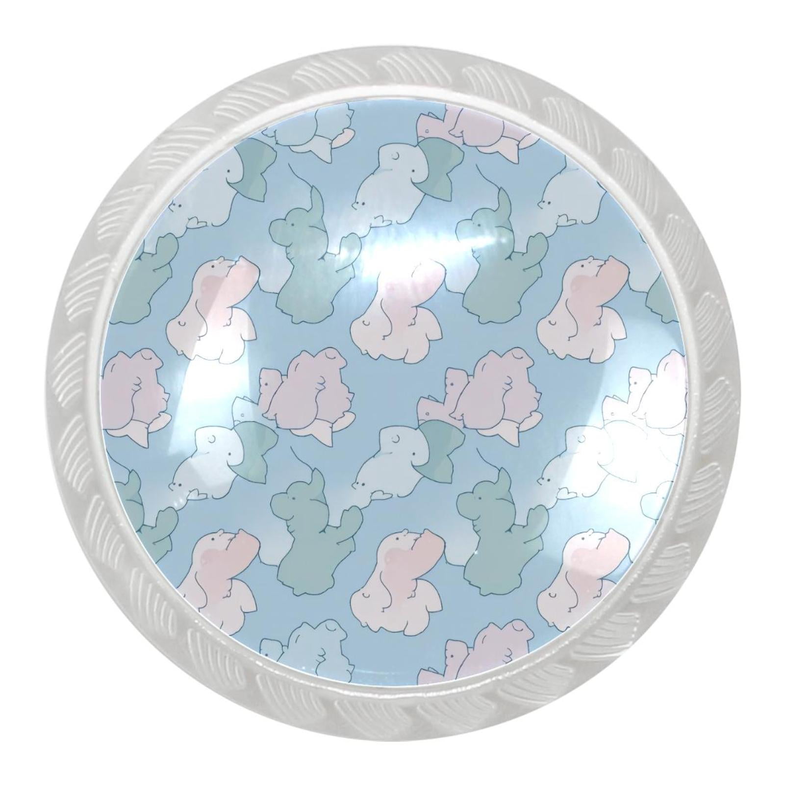 Transparent Cabinet Knob Set of 4, Elegant and Versatile Drawer Pull ...