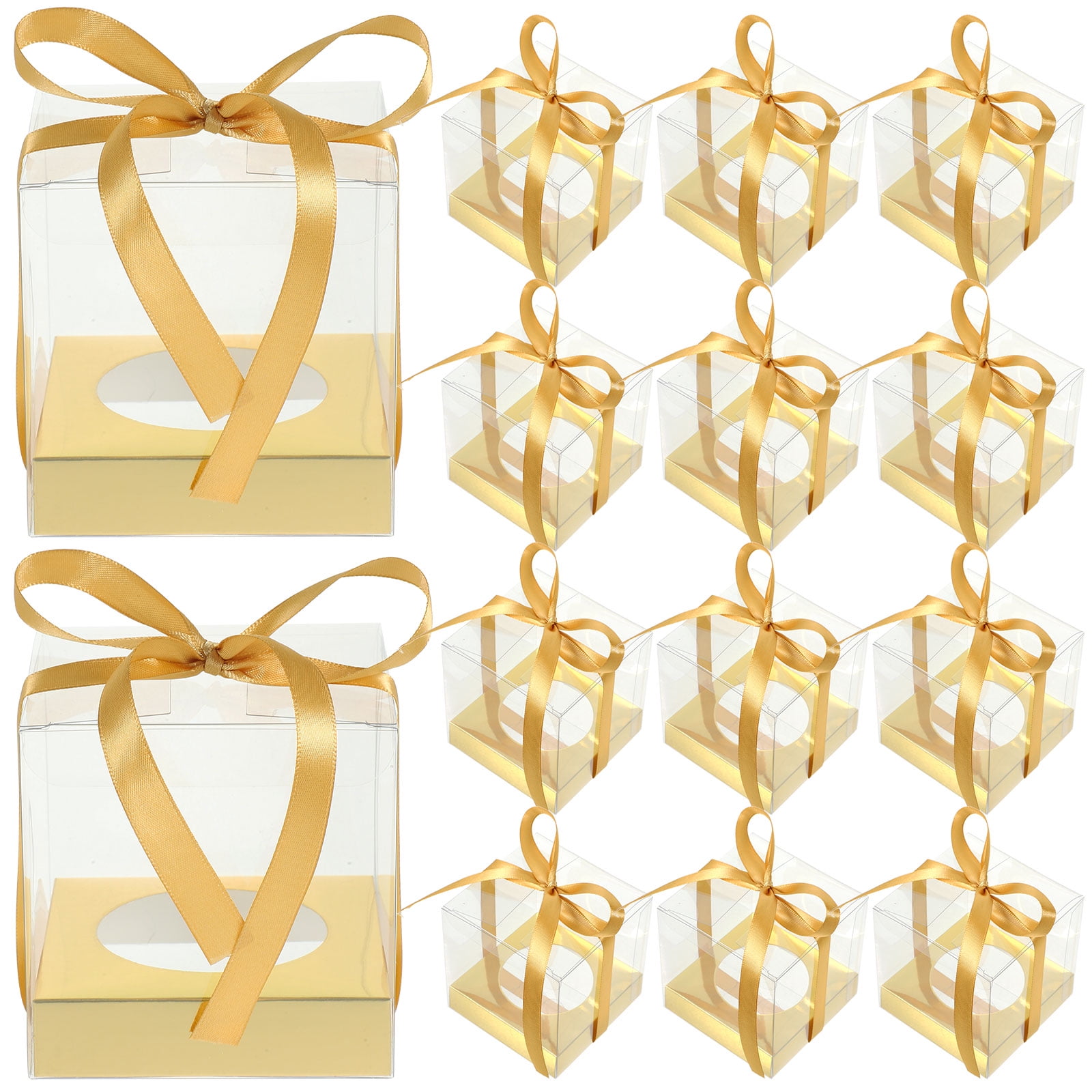 Transparent Cake Box Birthday Container Gift Boxes Package Wrapped ...