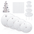 Transparent Cake Support System - 4 Tier Stackable Separator Plates ...