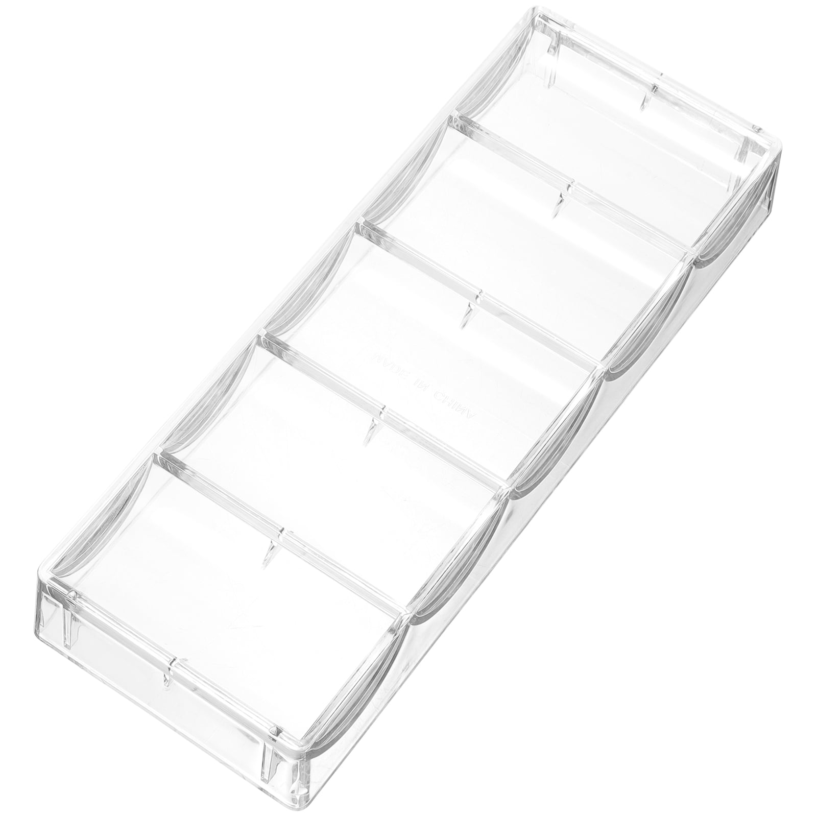 TABLZONE Compact Acrylic Poker Chip Case Durable and Portable for Small ...