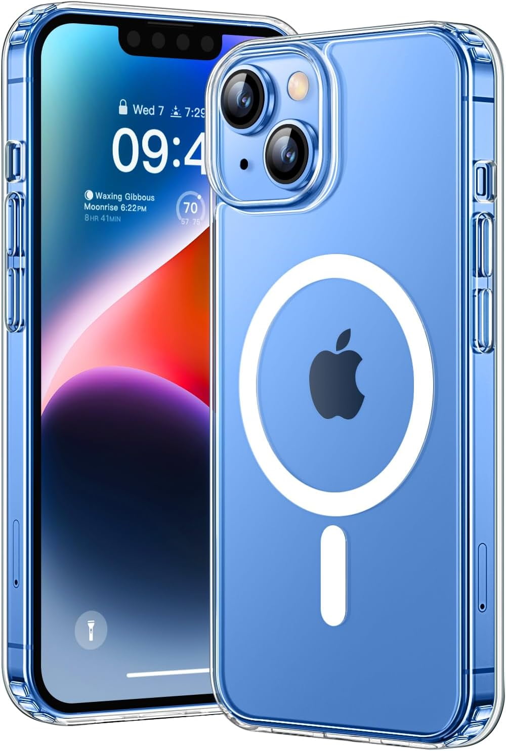 Transparent Clear Case for Apple iPhone 14 Clear Magnetic Case, [Yellow ...