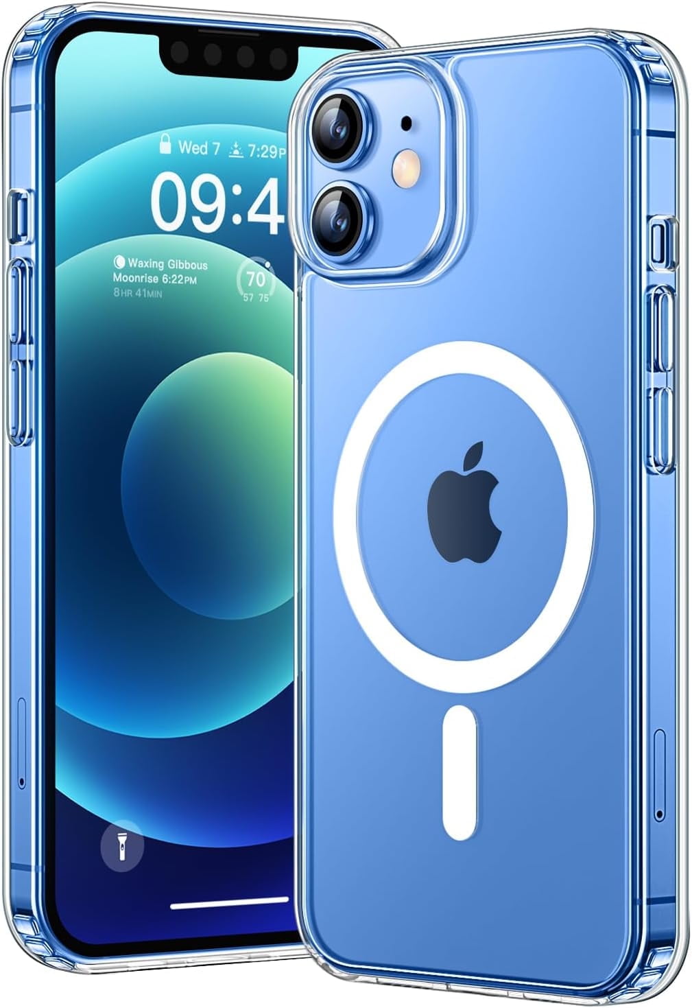 Transparent Clear Case for iPhone 12 Mini Clear Magnetic Case, Yellow ...