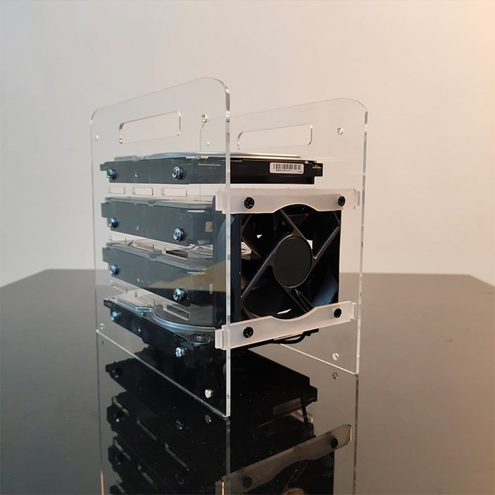 Transparent Clear Hard Disk Bracket Test Bench Case DIY Enclosure Set ...