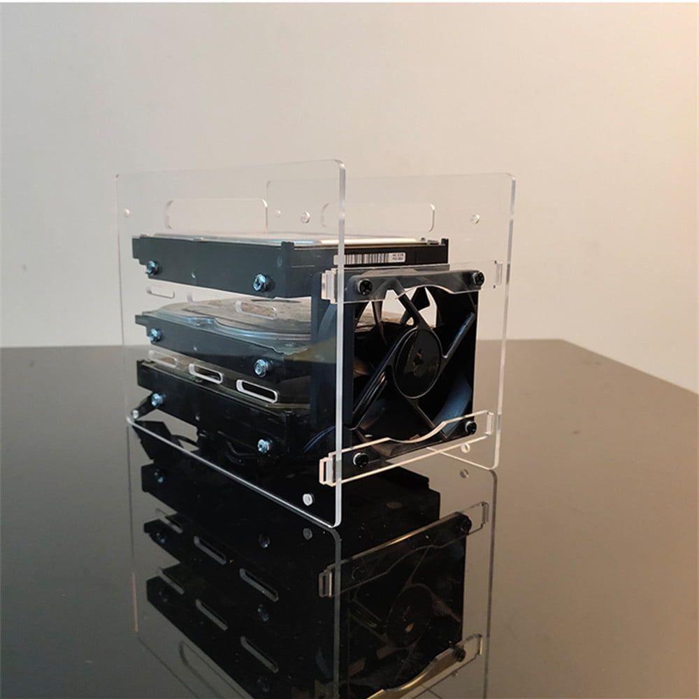 Transparent Clear Hard Disk Bracket Test Bench Case DIY Enclosure Set ...