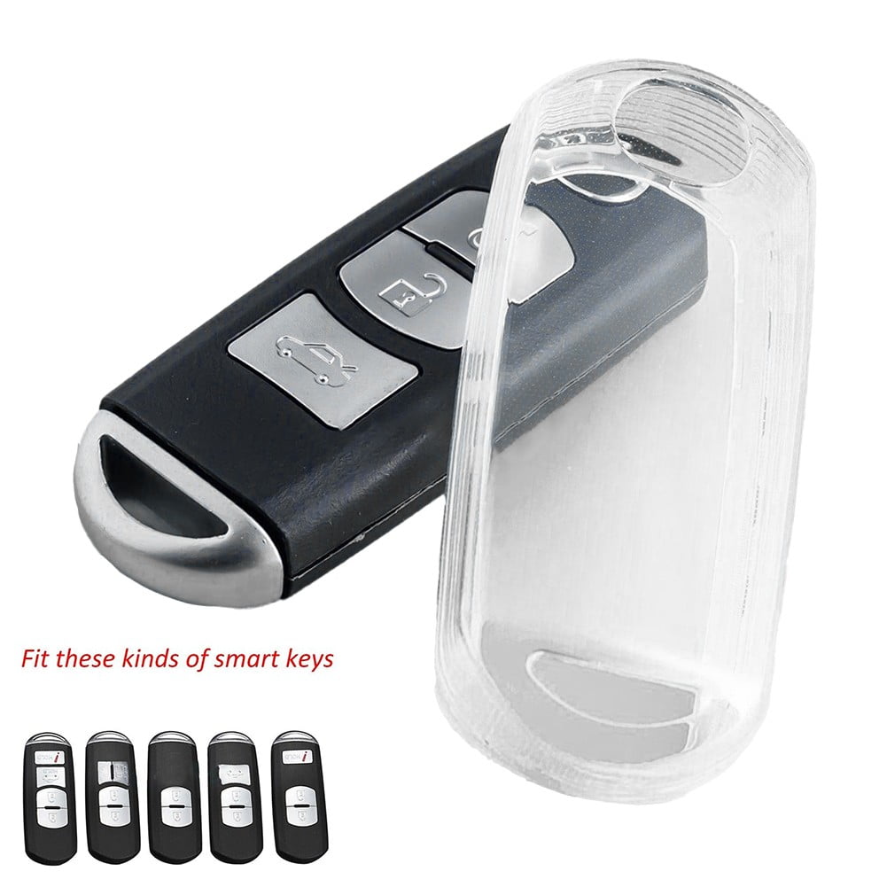 Transparent Clear Key Fob Cover Case Holder For Mazda CX-3 CX-5 CX-9 ...