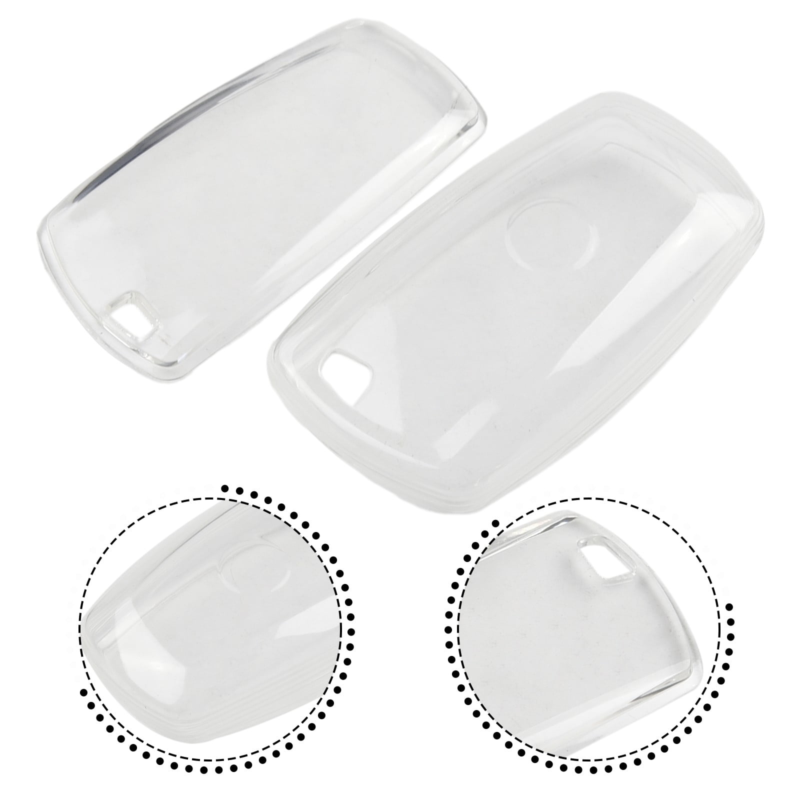 Transparent Clear Key Fob Cover Case for Compatible Models 1-Series 2 ...