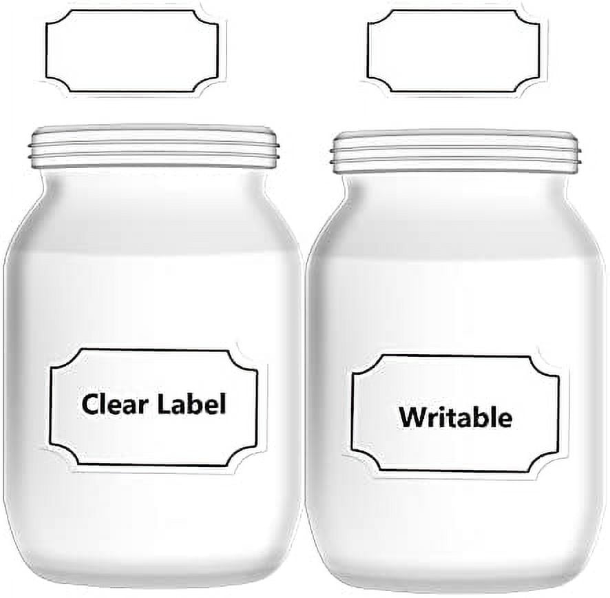 Transparent Clear Stickers Labels with Black Border,Removable ...