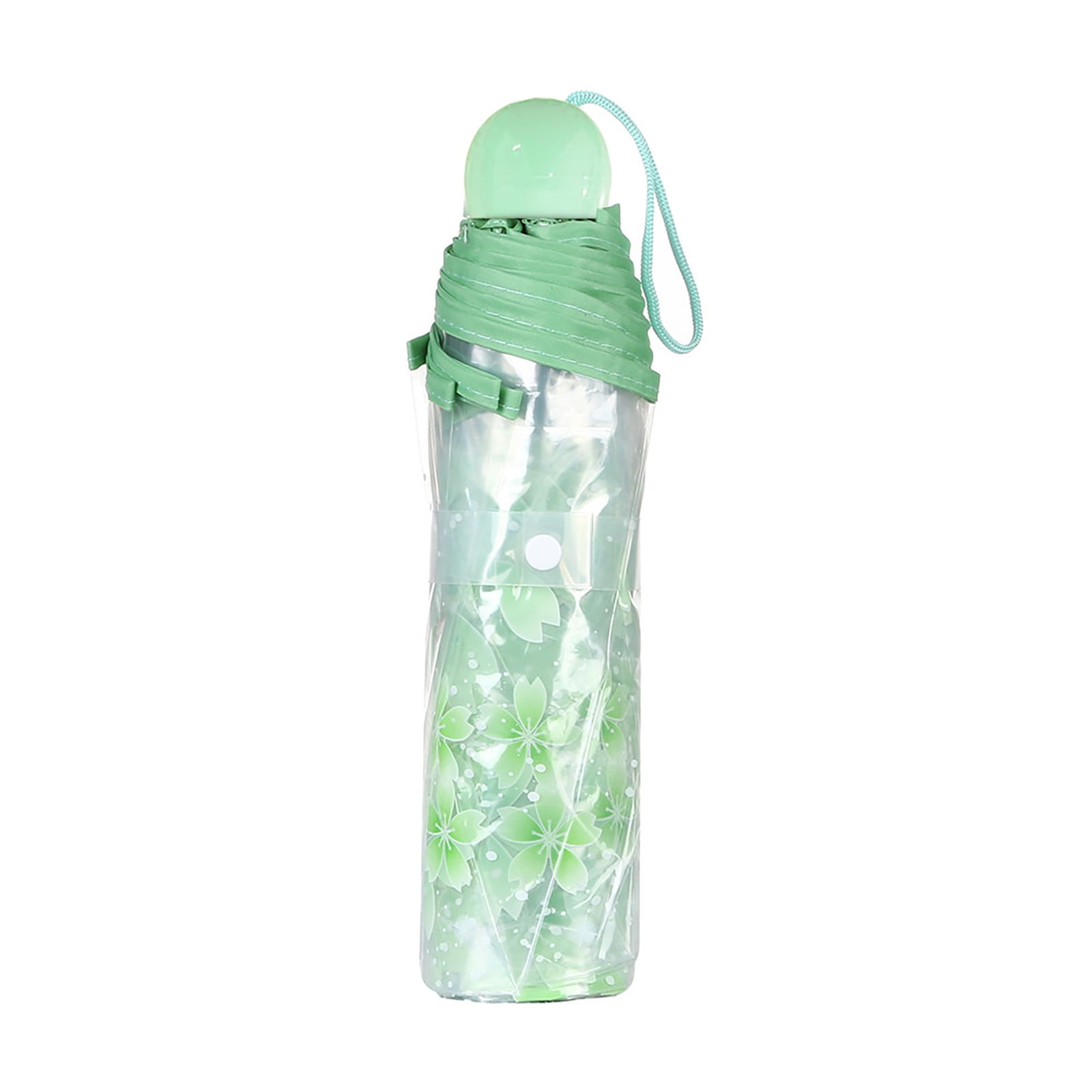 Transparent Clear Umbrella 3 Fold Umbrella Green - Walmart.com
