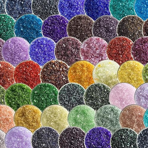 Transparent Coarse Glass Frit MEGA Palette Pack - COE 90/Bullseye - 40 ...