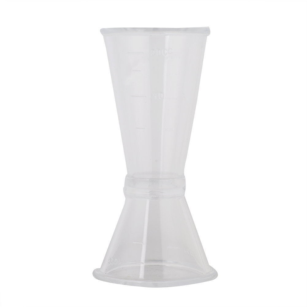 Transparent Cocktail Shaker with Dual Measuring Cup, 4.5x4x8.8cm, Clear ...