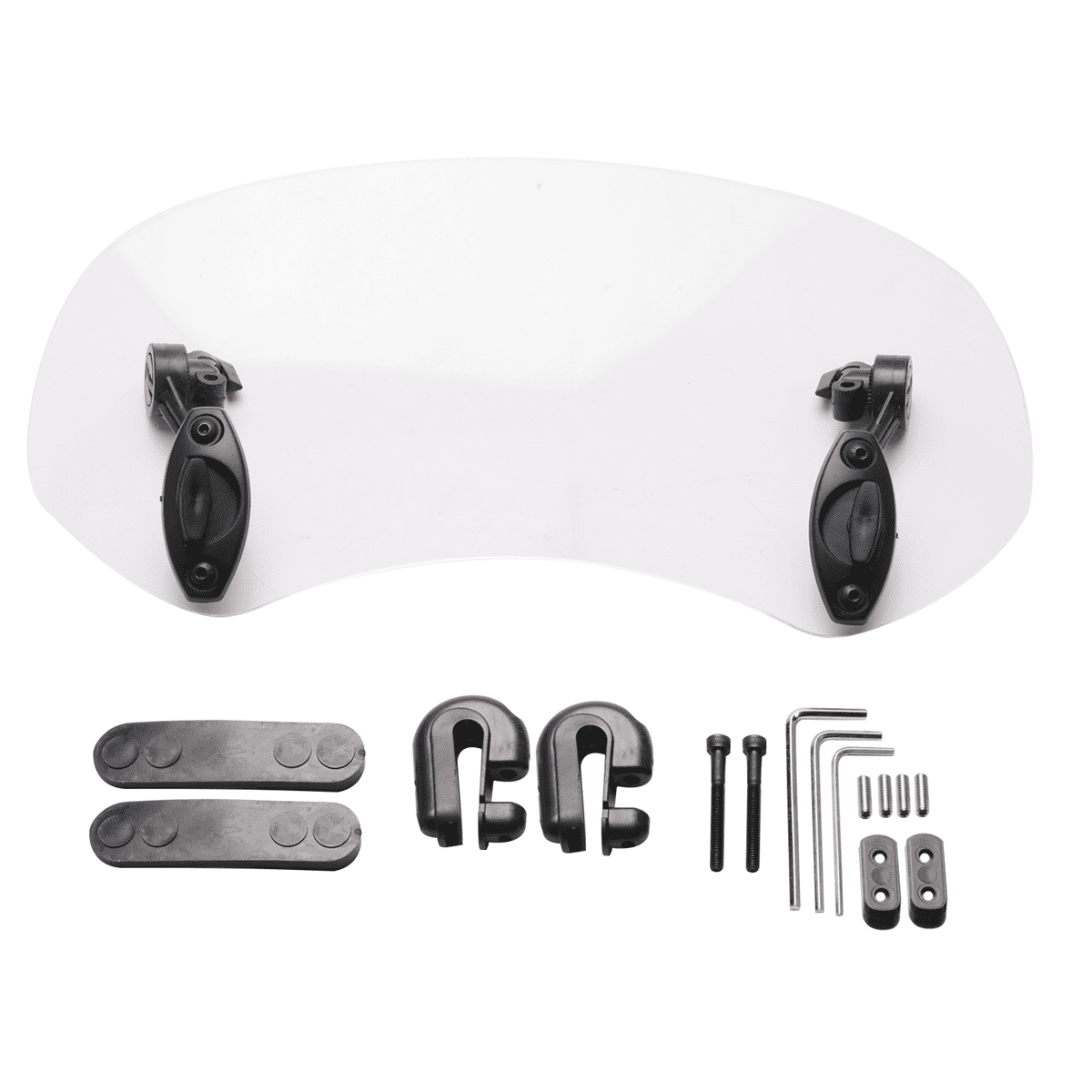 Transparent Color Universal Motorcycle Adjustable Wind Screen Extension ...