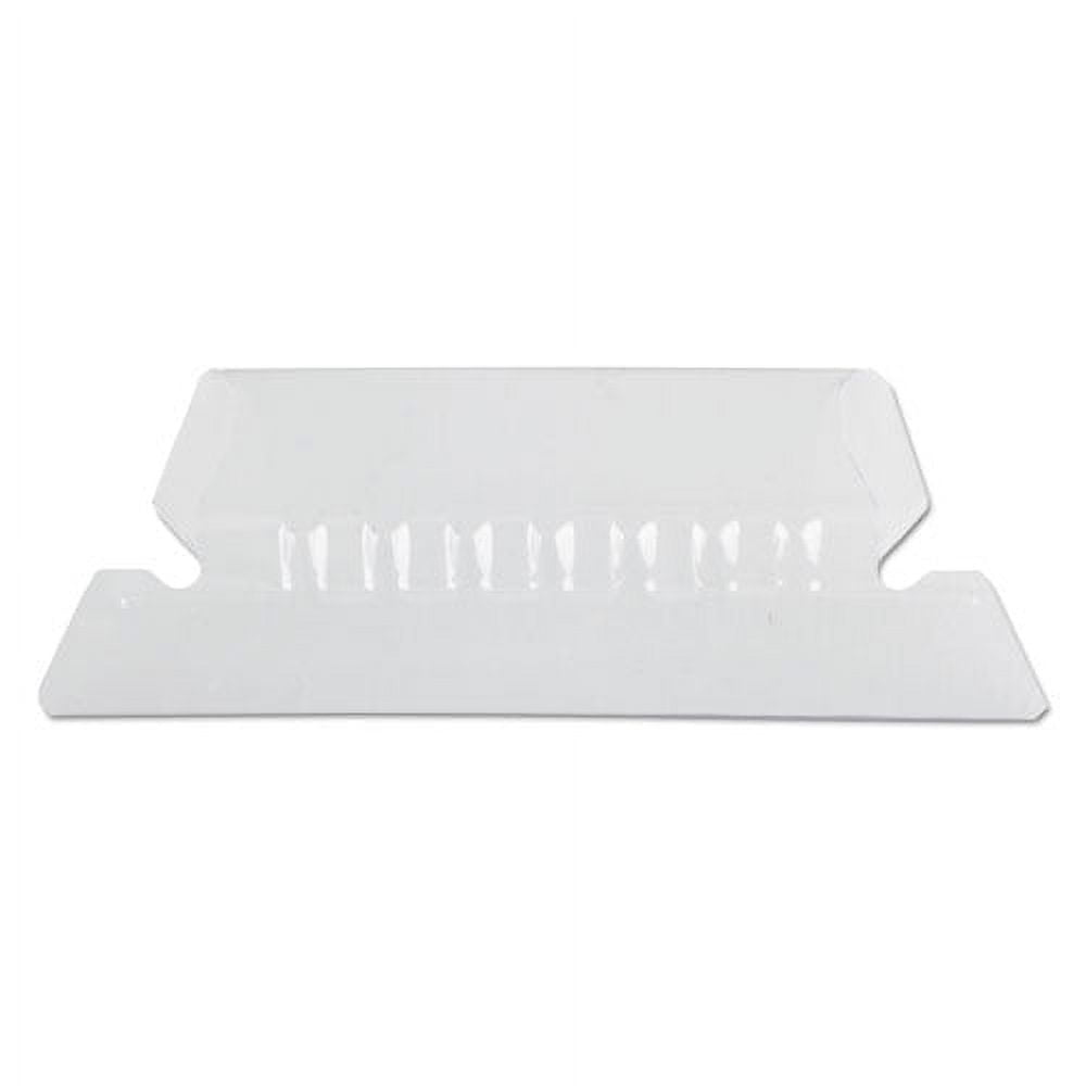 "Transparent Colored Tabs For Hanging File Folders, 1/5-Cut, Clear, 2 ...