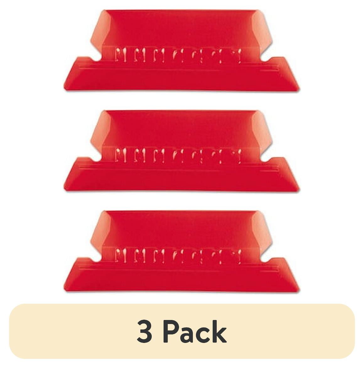 (3 pack) Transparent Colored Tabs For Hanging File Folders 1/5-Cut Tabs ...