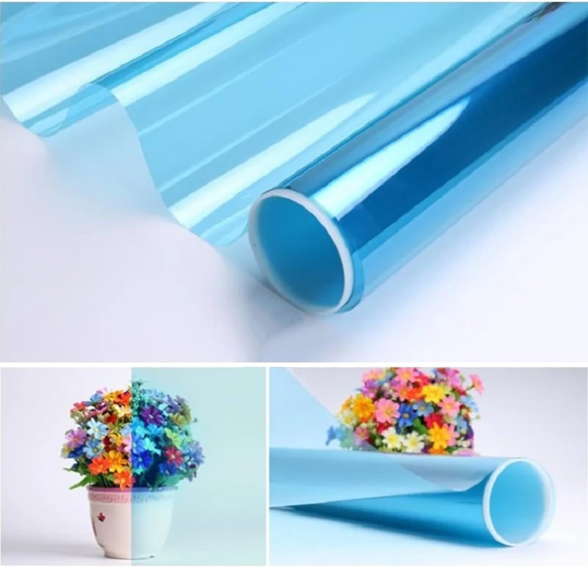 Transparent Colorful Vinyl Window Tinting Sheets, Decorative Window ...