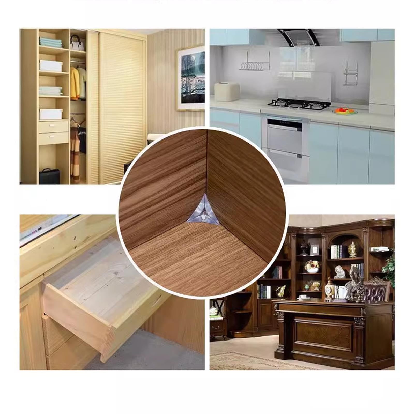 Transparent Crystal Corner Protectors, Dustproof Cabinet Guards ...
