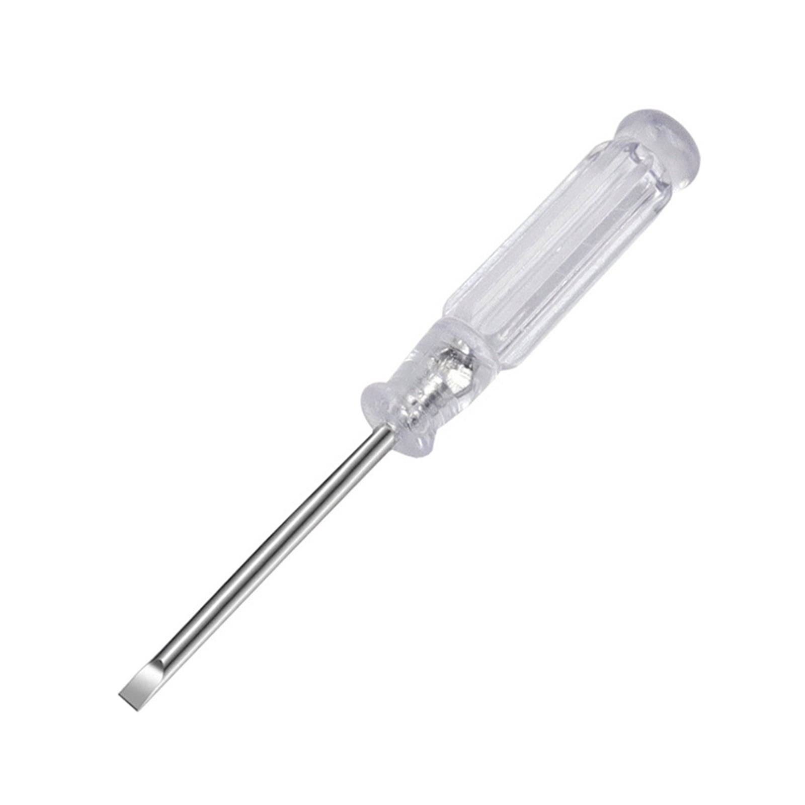 Transparent Crystal Screwdriver 3.0mm Slotted Screwdriver with Plastic ...