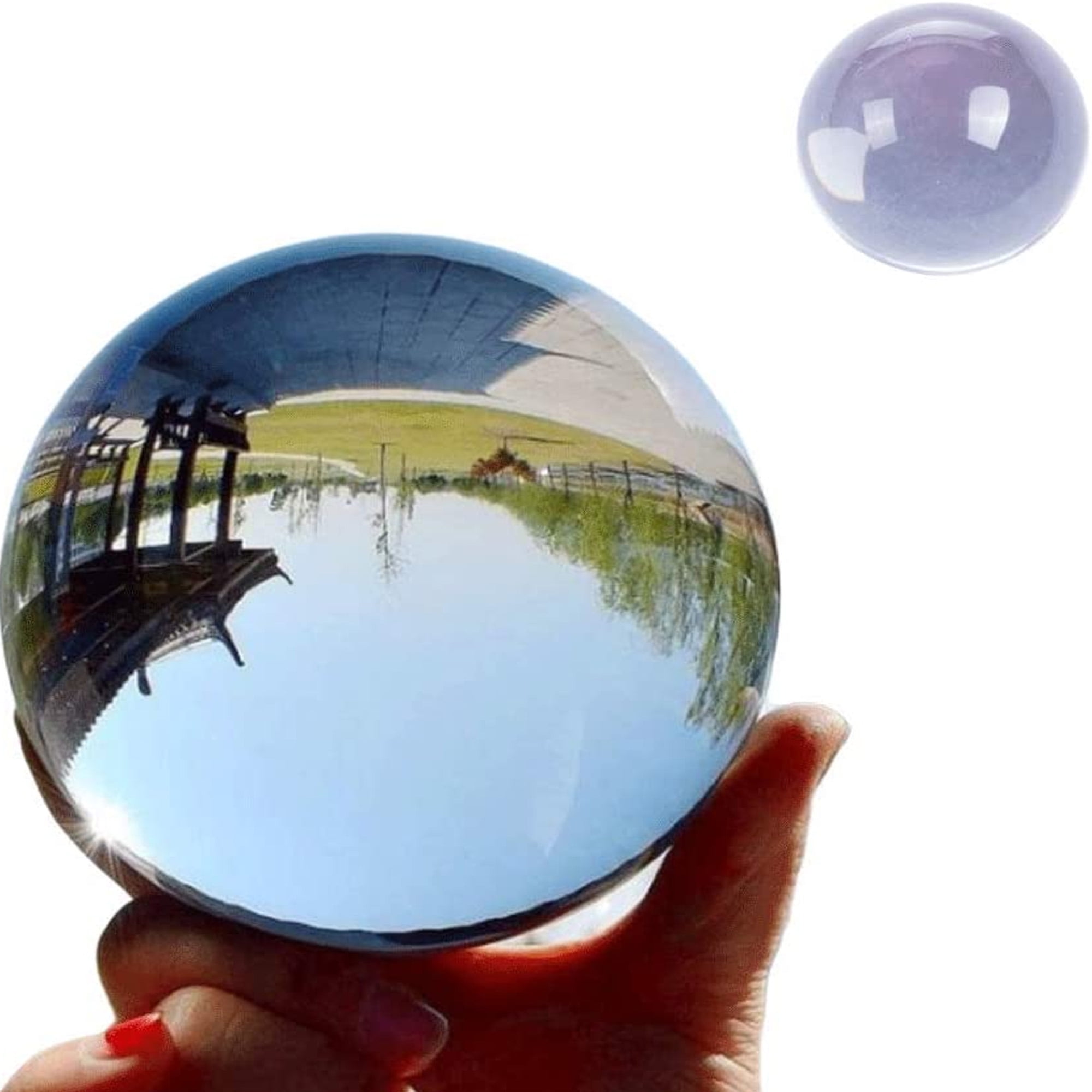 Transparent Crystal Sphere Ball Contact Juggling Ball Clear Crystal ...