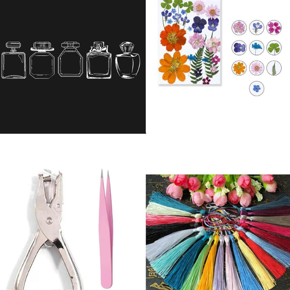 Transparent DIY Bookmark Set of 40, Various Shapes, 3.5x5.5 Inches, PVC ...