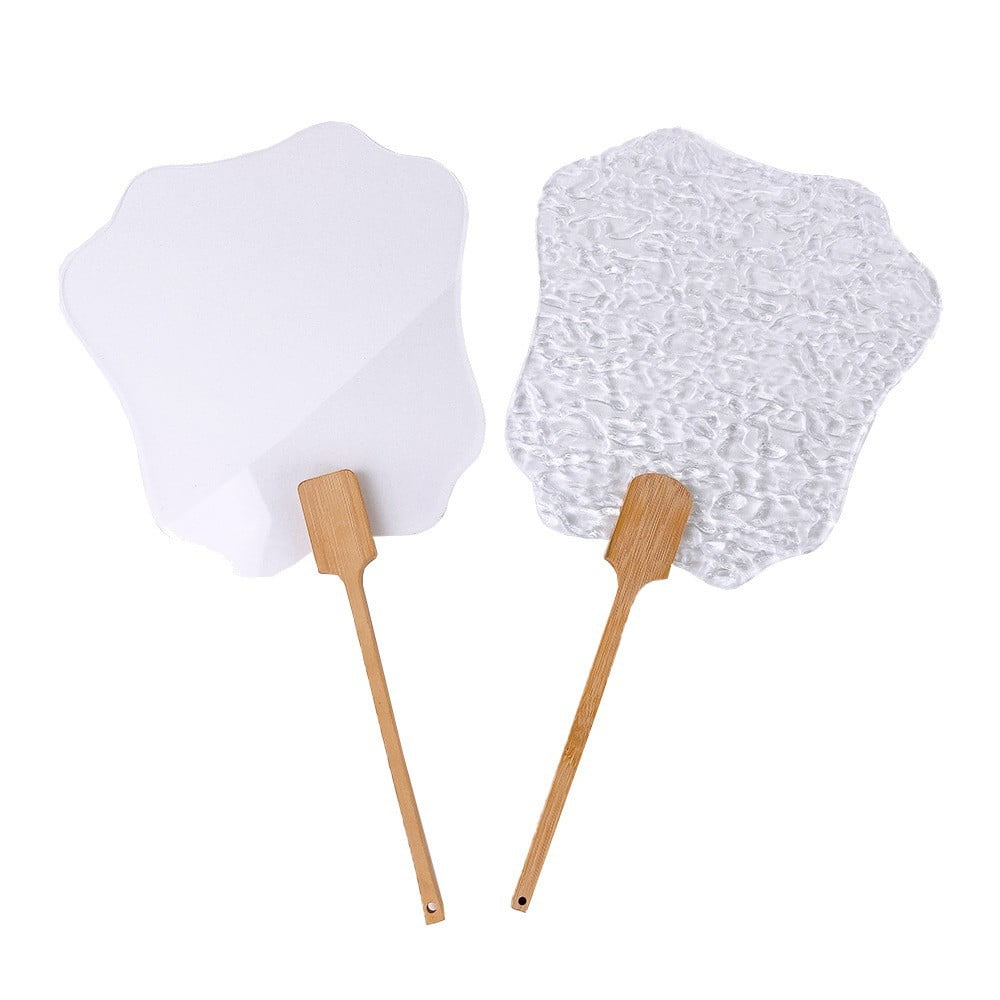 Transparent DIY Hand Fan Blank Graffiti Fan Handcraft Accessory ...