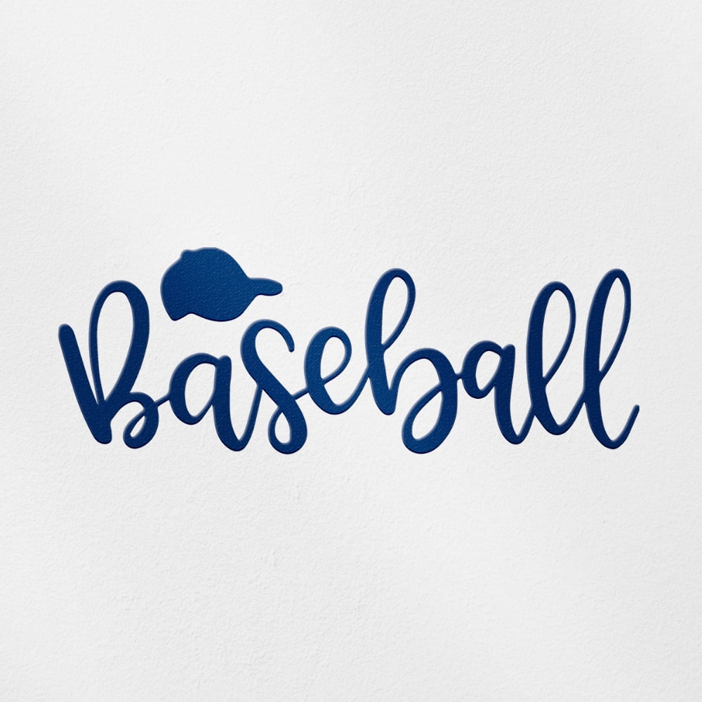 Transparent Decal Stickers Of Baseball (Navy Blue) Premium Waterproof ...