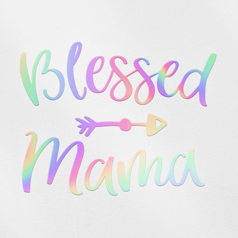Transparent Decal Stickers Of Blessed Mama (Hologram) Premium Waterproof Vinyl Decal Stickers ...